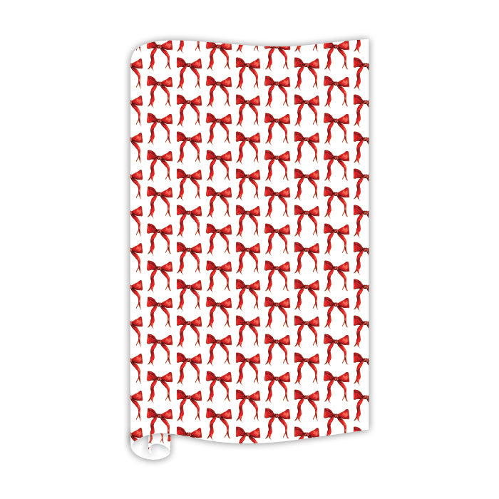 RED Bow Wrapping Paper – The Polka Dot Poodle