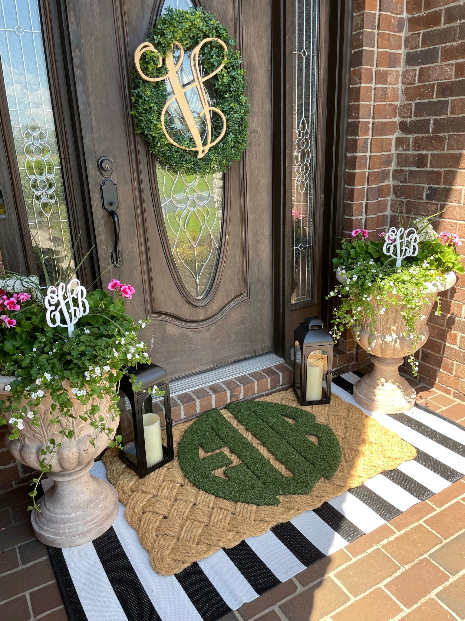 Monogram Door Mat – The Polka Dot Poodle